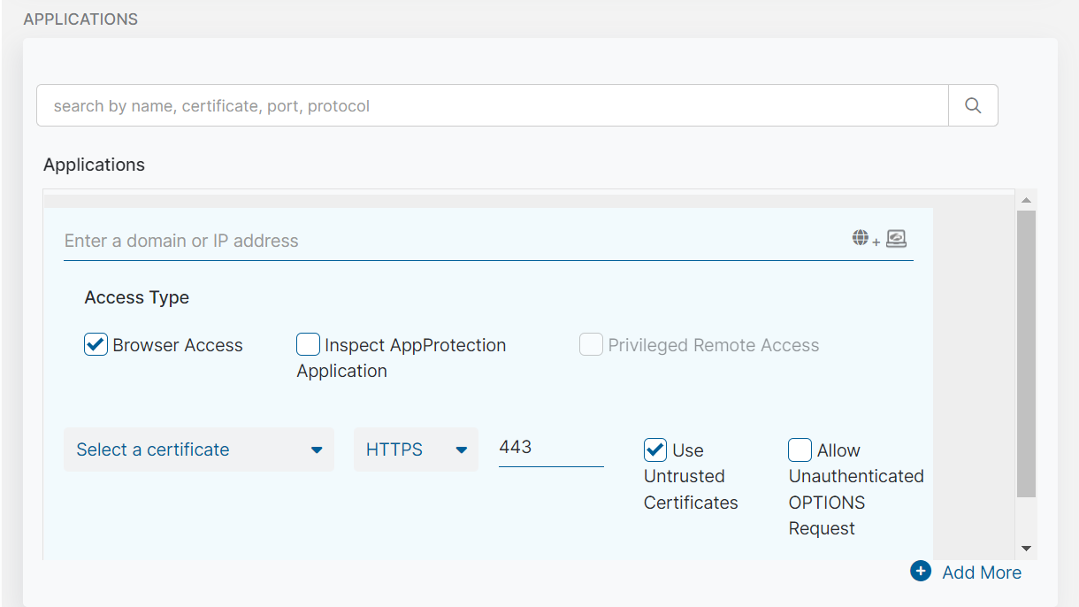 ZPA Admin Portal内でBrowser Accessアプリケーションを定義する